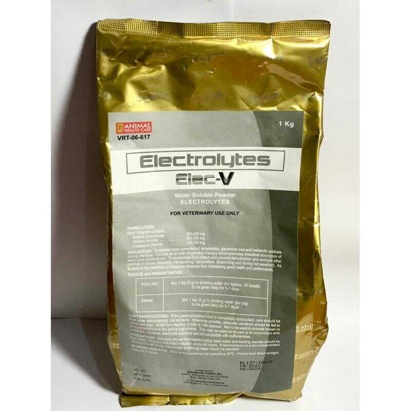 San Miguel Elec-V Electrolytes 1Kg - Rapid Dehydration Correction ...