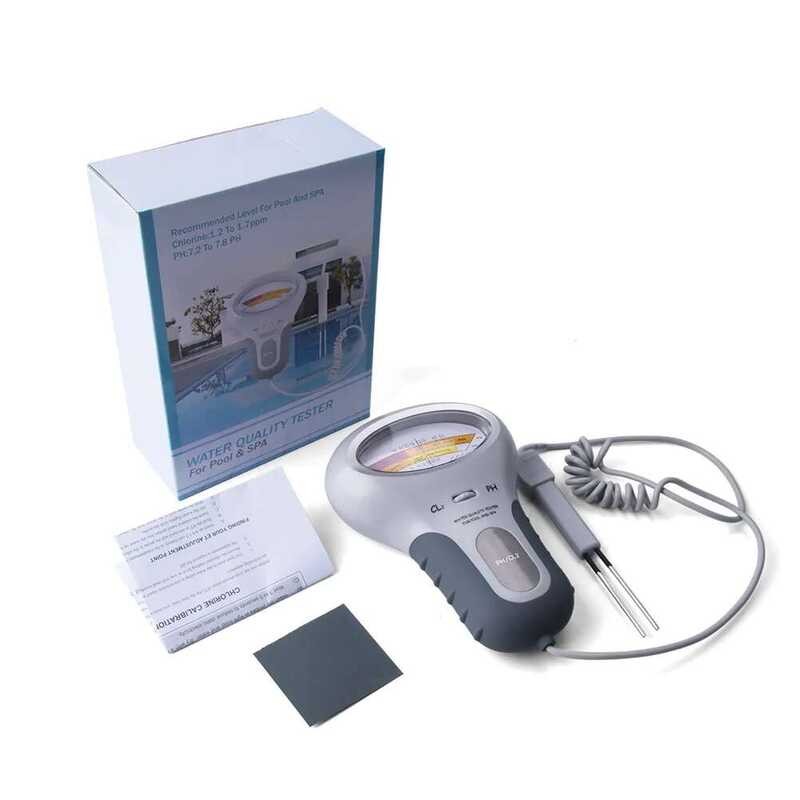 PH Professional Chlorine Cl2 Level Meter Tester With Probe For Swimming ...