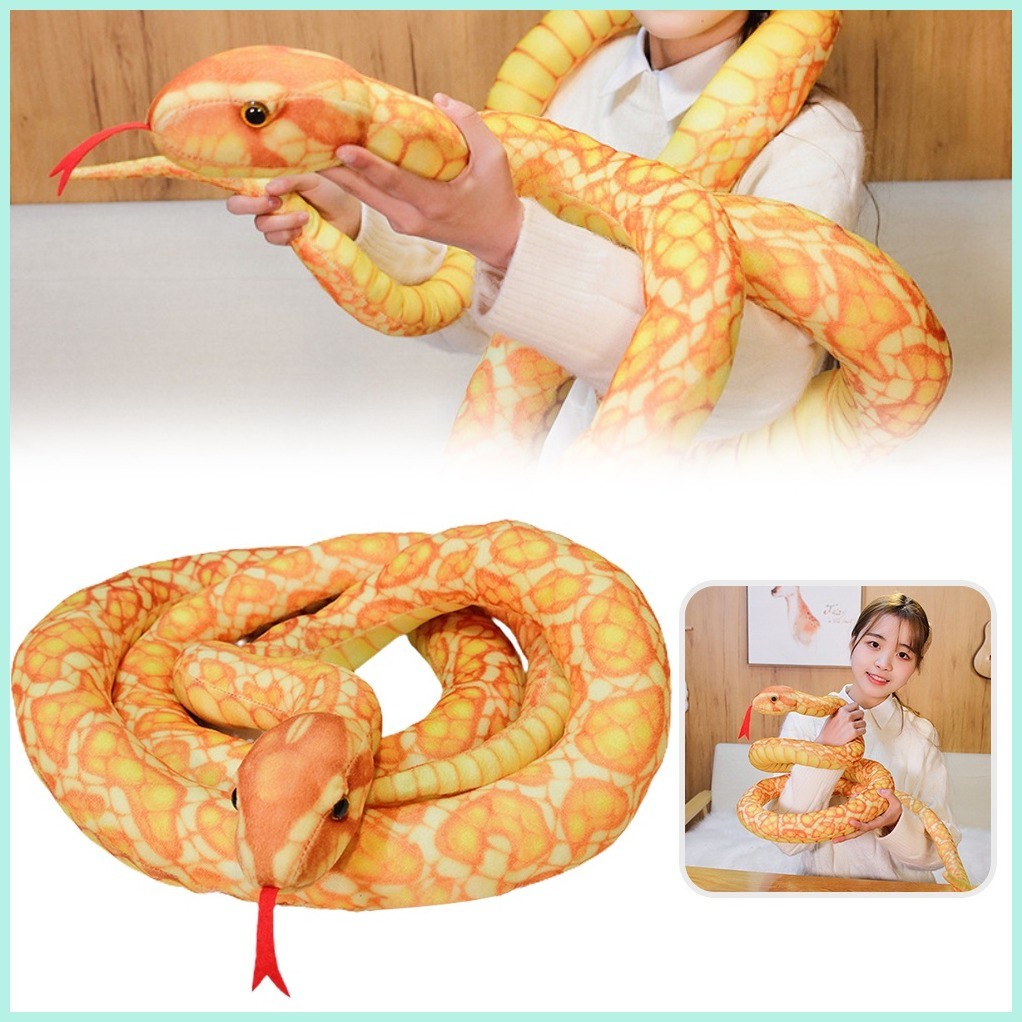 Plush Snake, Simulation Stuffed Python Children's Toys Plush Toy Snake ...