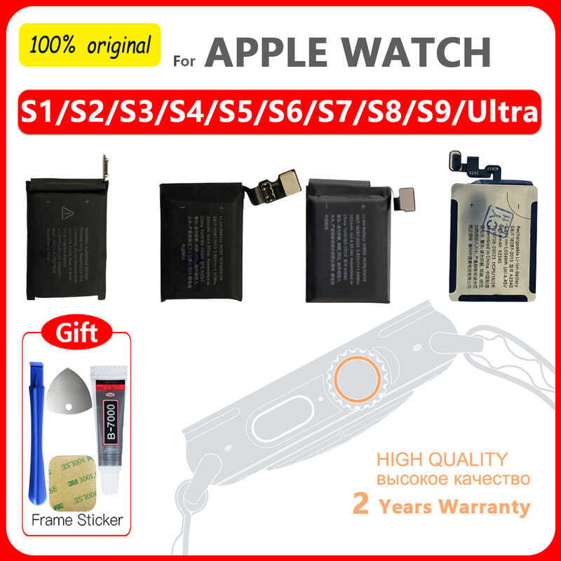 Replacement Battery For Apple Watch Series SE 1 2 3 4 5 6 7 8 Bateria ...