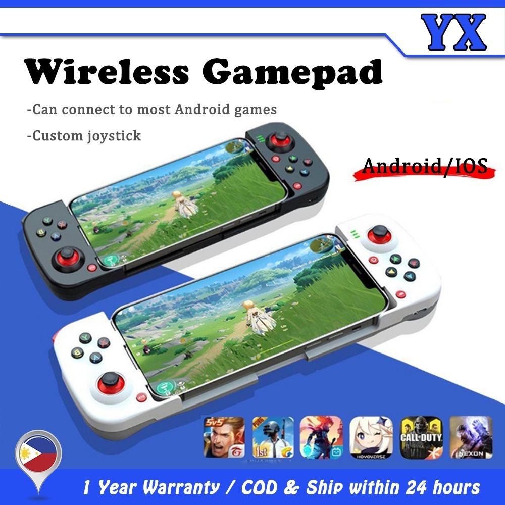 Game pad controller Bluetooth 5.0 Gamepad Telescopic Gaming IOS/Android ...