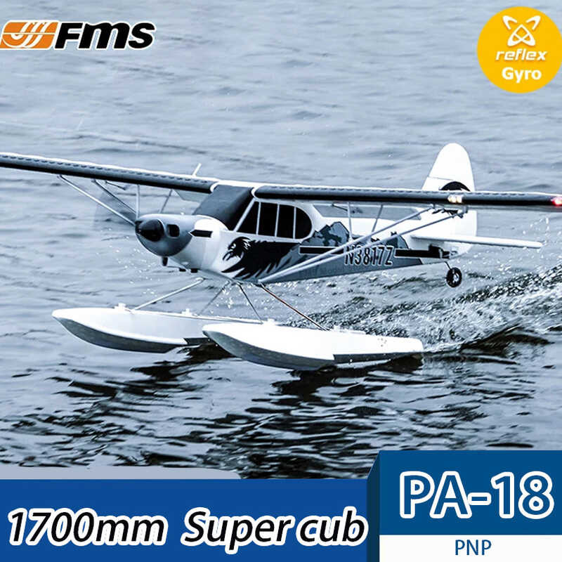 FMS 1700Mm Pa-18 RC Airplane Model PNP J3 Piper Super Cub 4S 6Ch With ...