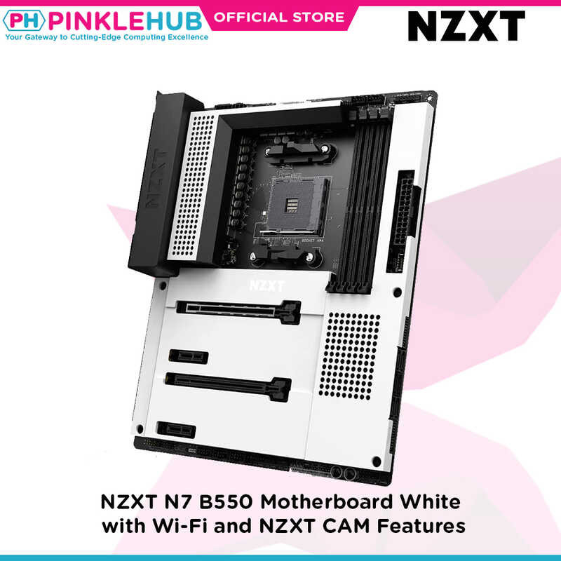PinkleHub [UNK] N7 B550 Motherboard White - AMDMotherboard na may Wi-Fi ...