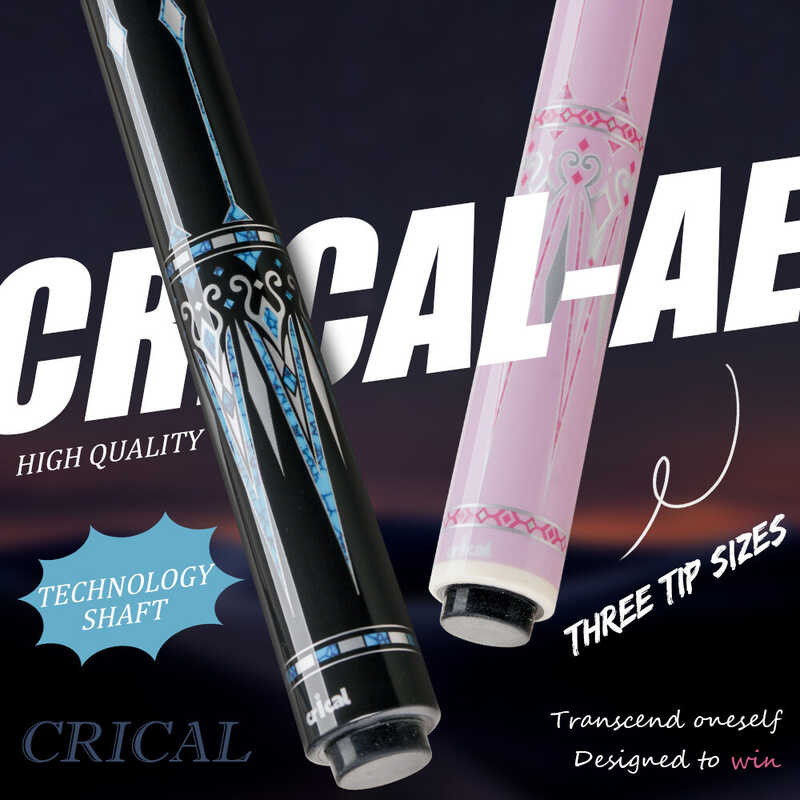 CRICAL-FURY AE-NT1/2 Billiard Pool Cue Set, Maple Shaft, 3/8x10 Joint ...