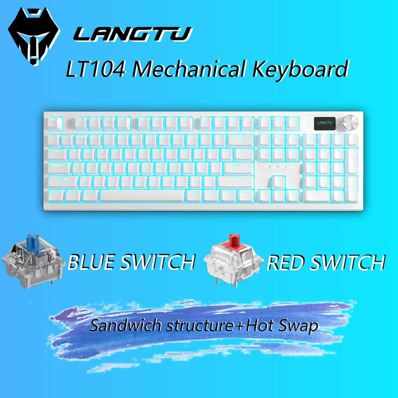 Lt104 5Pin LANGTU May Knob - Asul Na Backlight Screen Wired Gaming ...