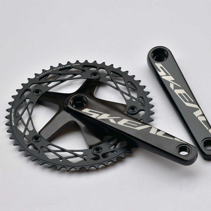 SKEACE Fixed Gear Aluminium Cranet 49T Chainring, Bcd144 165Mm Crankarm ...