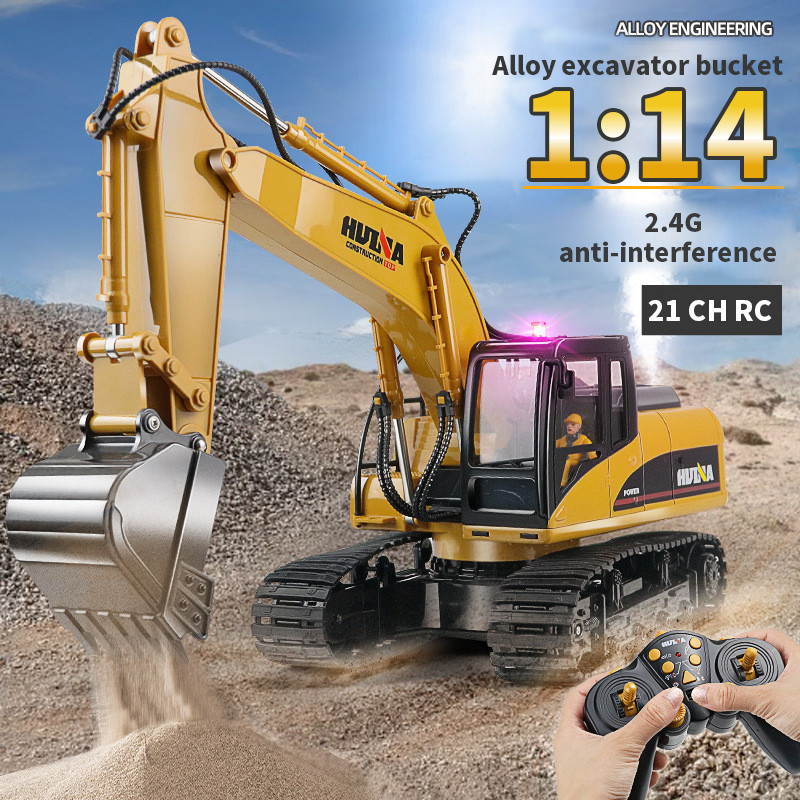 Huina 650 1:14 Alloy 21 Channel Remote Control Metal Version 2.4G ...