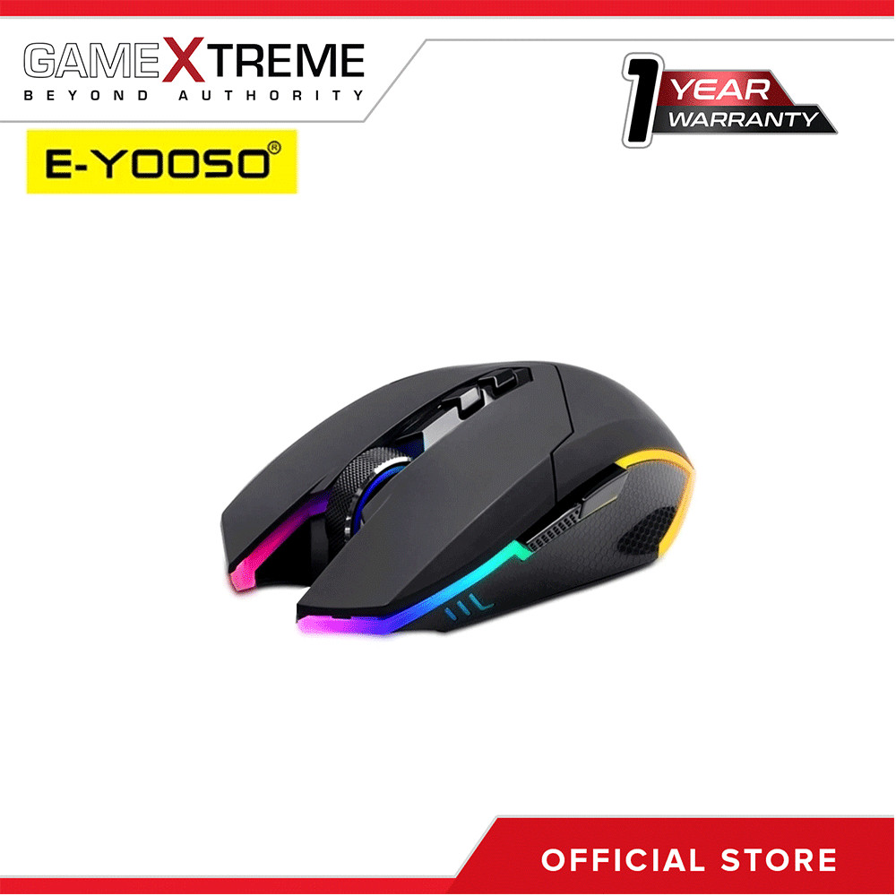 E-Yooso X5 USB Wired Optical Mice Backlight Ergonomic Gaming Mouse ...