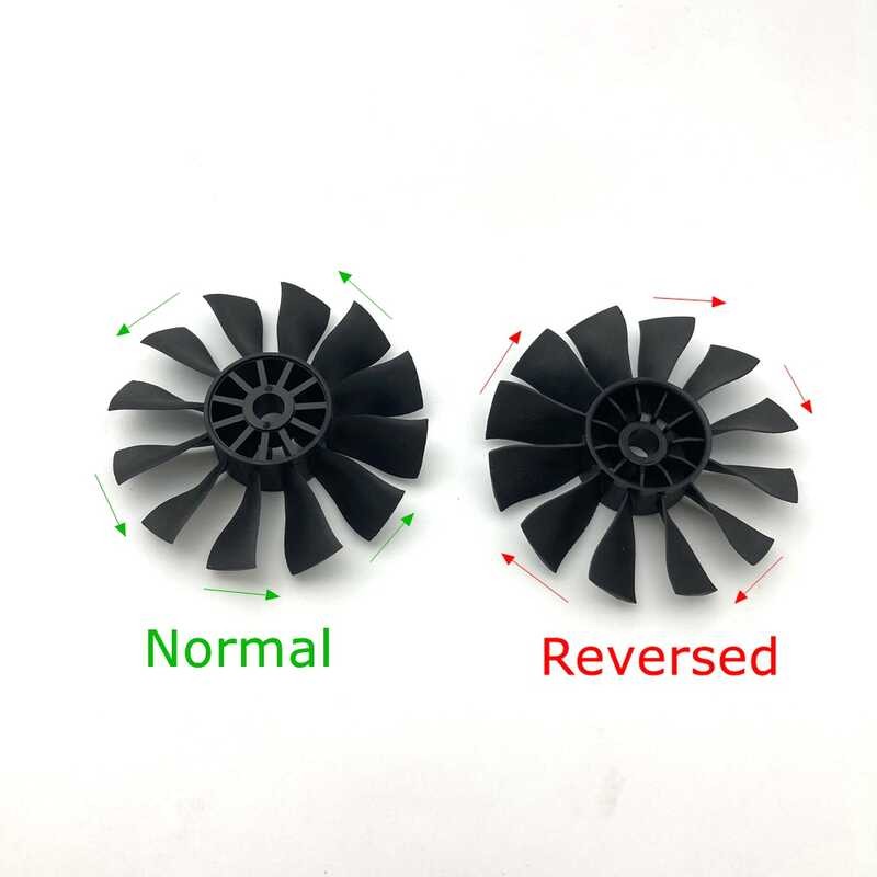 50Mm EDF Propeller Duct Fan 12-Blades Normal And Reverse Good For RC ...