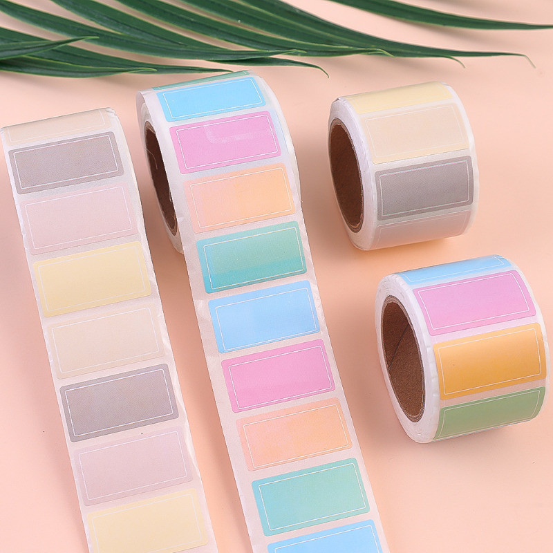 800Pcs Blank Kraft Paper Stickers - Self-Adhesive Gift Labels - For ...