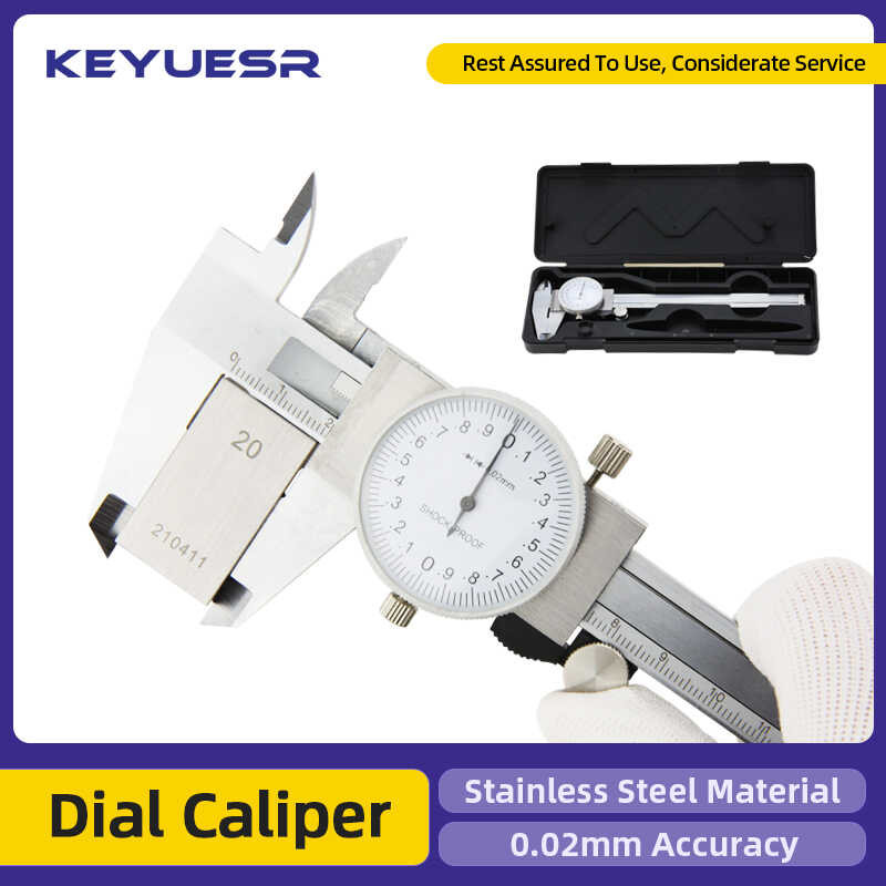 Vernier With Meter Dial Calipers gauge Micrometer Ruler Metal Caliper ...