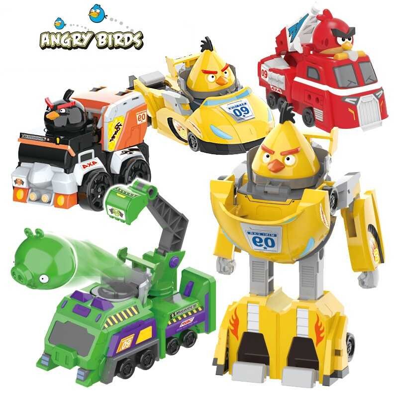 Birds Model Angry Transformer Robot Car Action Figure Games Deformation ...