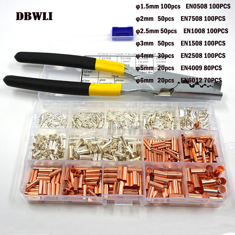 GT Copper Connecting Pipe Wire Joint Small Copper Terminal Cable Lug ...