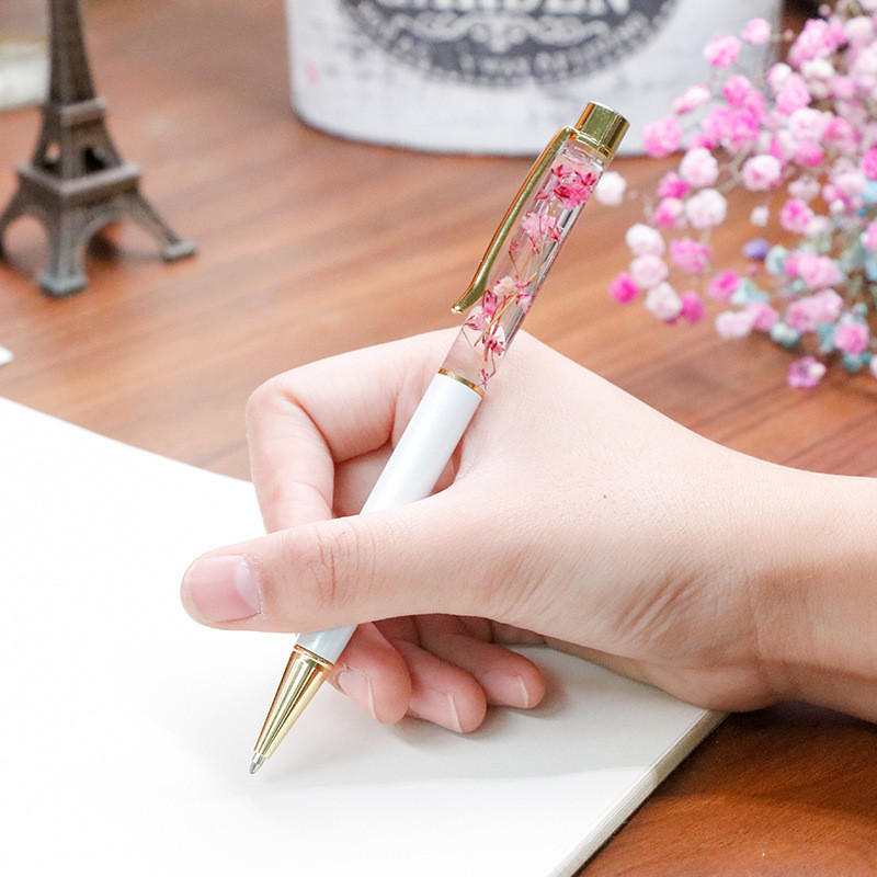 Dried Flower Pen Creative Fresh Handmade Dried Flower Pen DIY ...