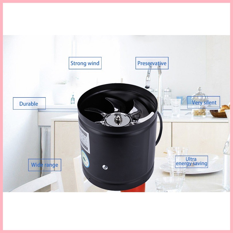 4 Inch 6 Inch Inline Exhaust Fan Air Ventilator Metal Ventilation ...