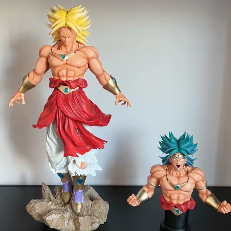 60Cm Dragon Ball Broly Action Figures Huge Broli Interchangeable Busts ...
