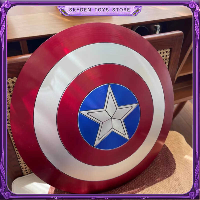 60Cm ☆ Steve Rogers Shield Captain America The Avengers Anime Figures ...