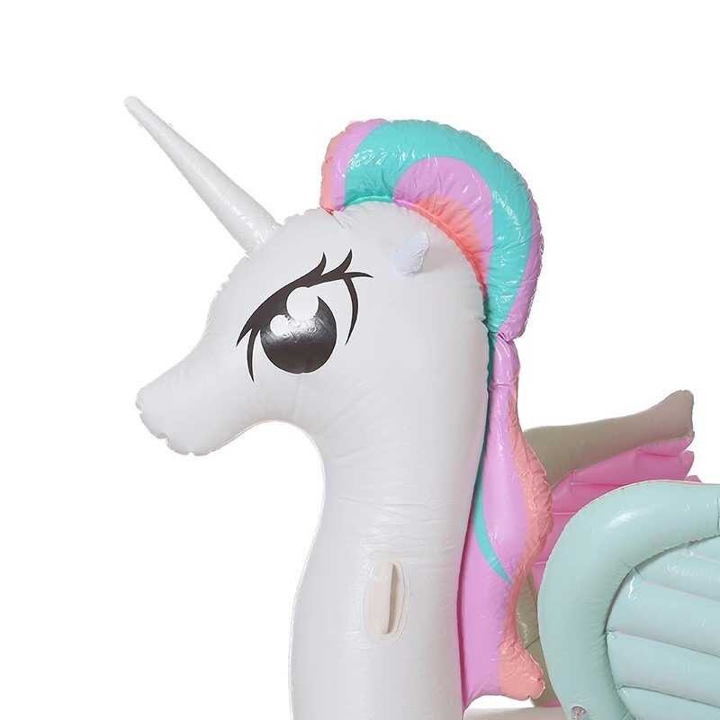 Bd Unicorn Pegasus Inflatable Float Raft Playful Floating Bed Swimming ...