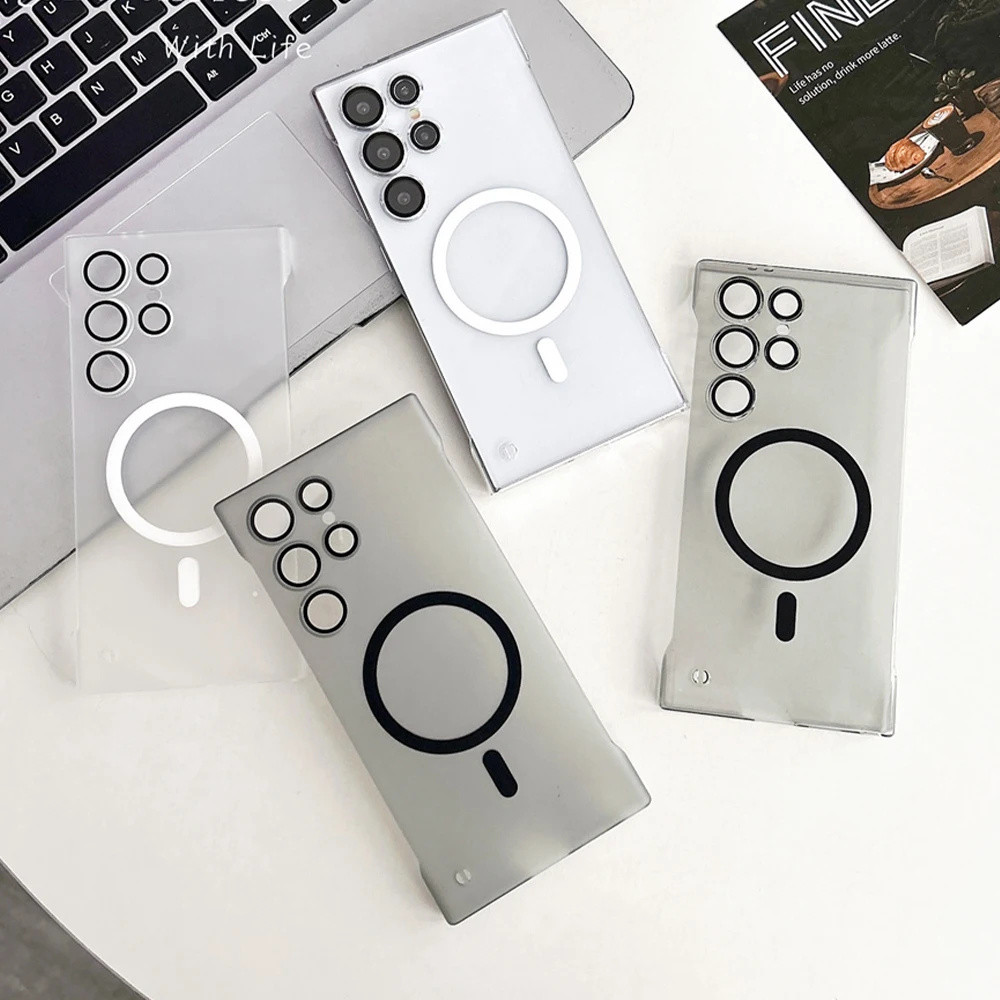 Ultra Slim For Clear Frameless Phone Case For Samsung S25 S24 Plus S22 ...