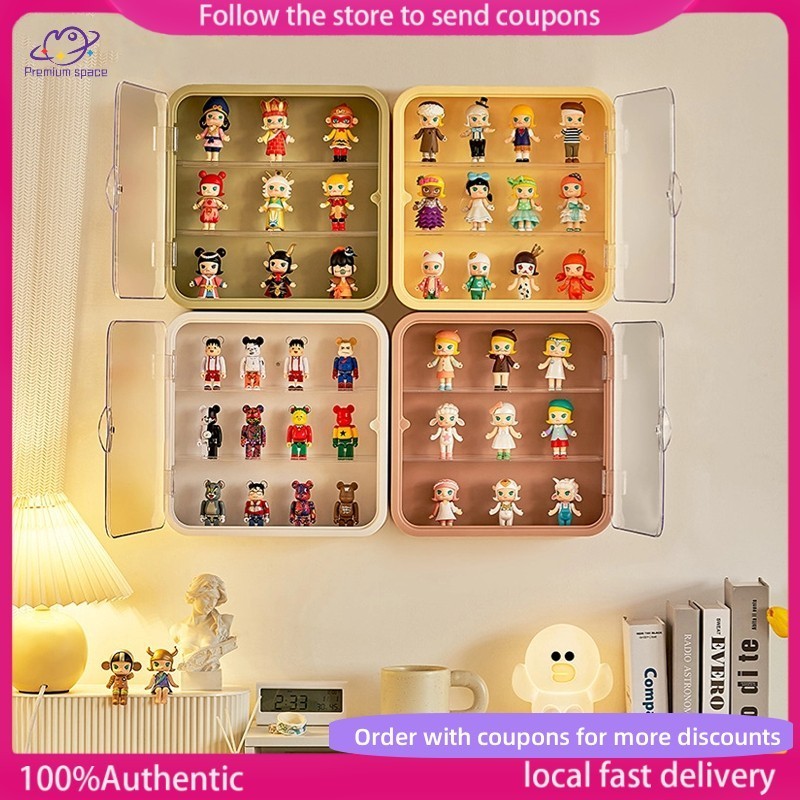 Acrylic Display Rack Wall Mounted Blind Box Storage Display Shelf Multi ...