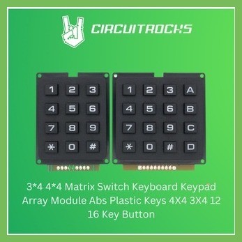 ♒ Circuitrocks 3*4 4*4 Matrix Switch Keyboard Keypad Array Module Abs Plastic Keys 4X4 3X4 12 16 ...