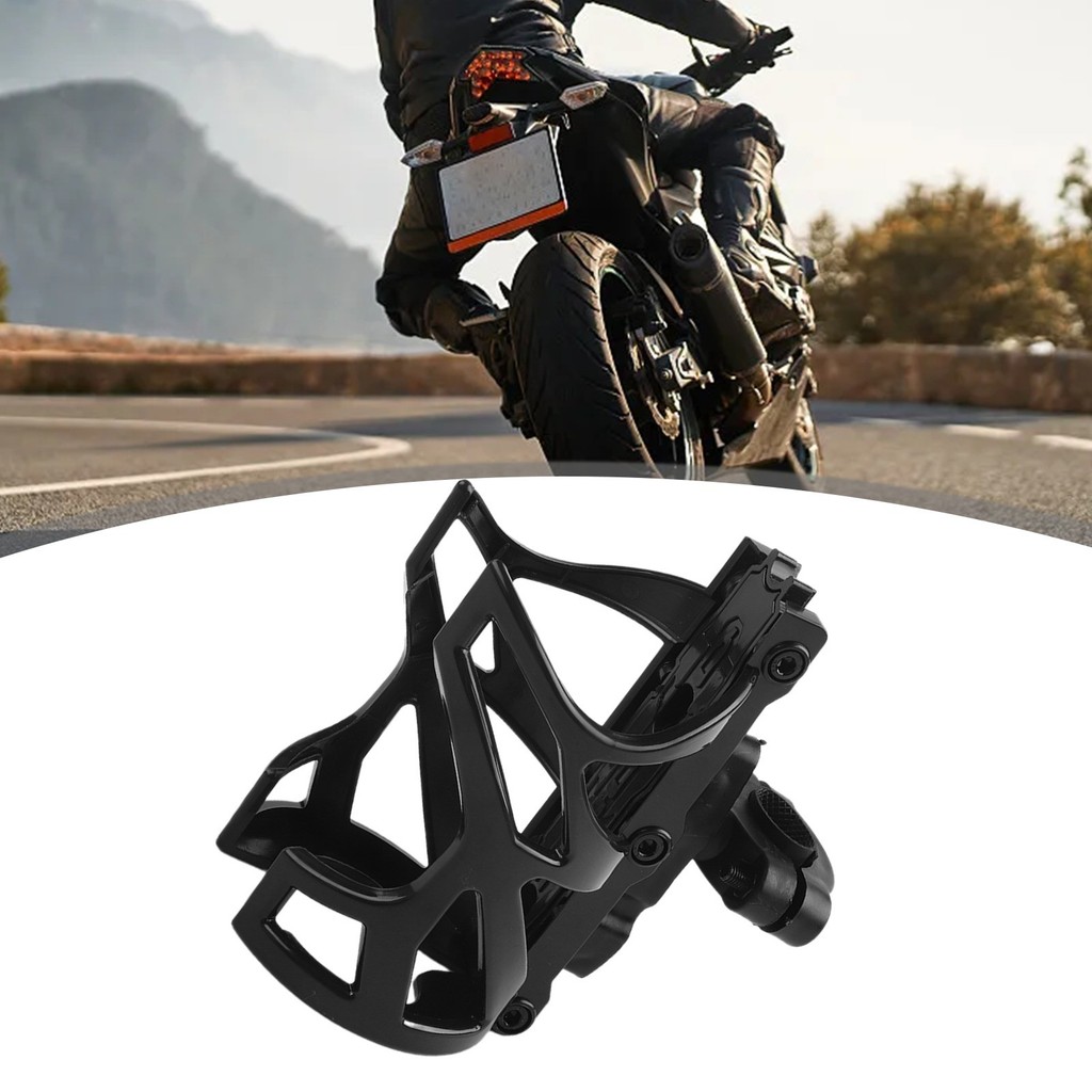 Adjustable Black Aluminum Motorcycle Cup Holder for Most Bike Models ...