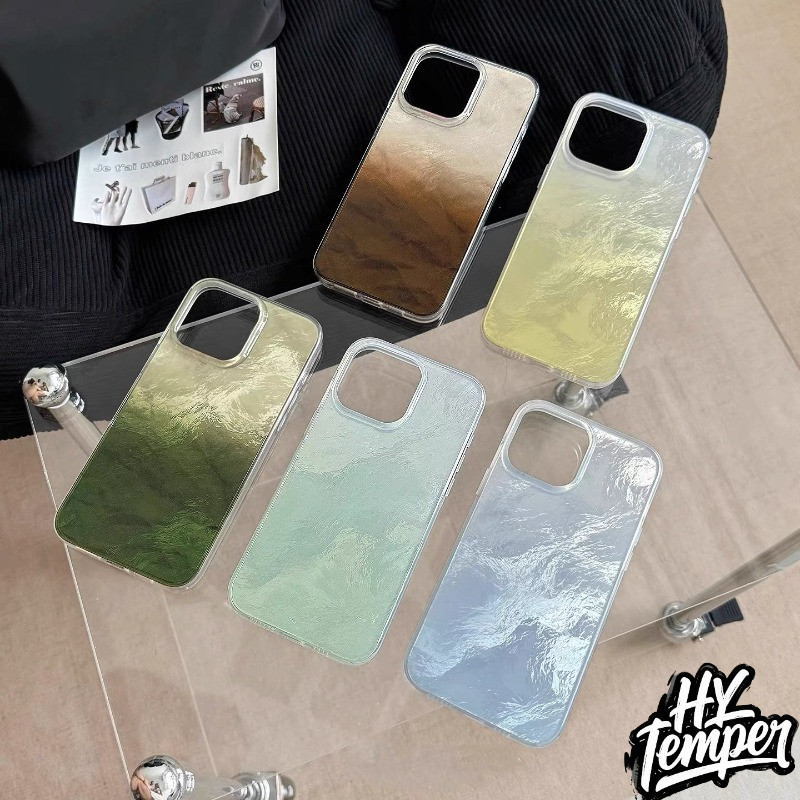 Gradient Glacier Texture Shockproof Phone Case For IPhone 17 11 XR 13 ...