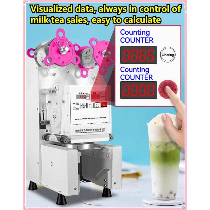 Fully automatic milk tea sealing machine, disposable cup sealing ...