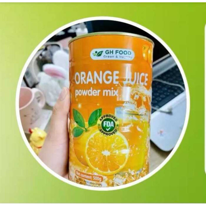 GH FOOD Green & Healthy ORANGE JUICE Powder Mix 500G. | Shopee Philippines