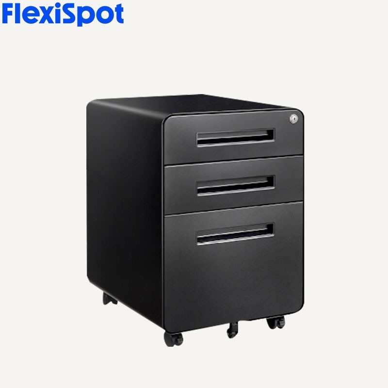 FlexiSpot CB38 Steel Mobile File Cabinet with Rounded Corner Interlock and Anti-toppling Design ...