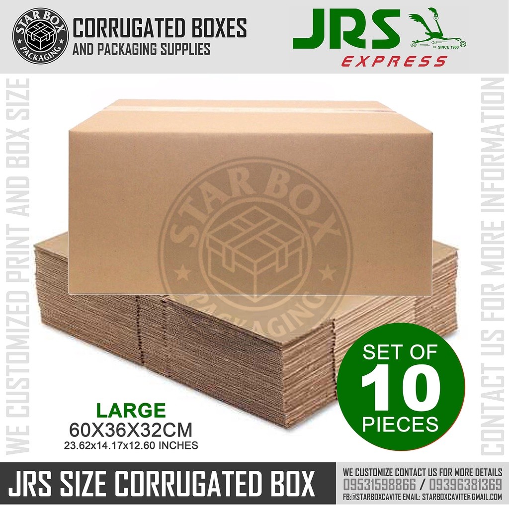 Starbox RSC Box JRS EXPRESS Size Corrugated Shipping Kraft Box LARGE ...