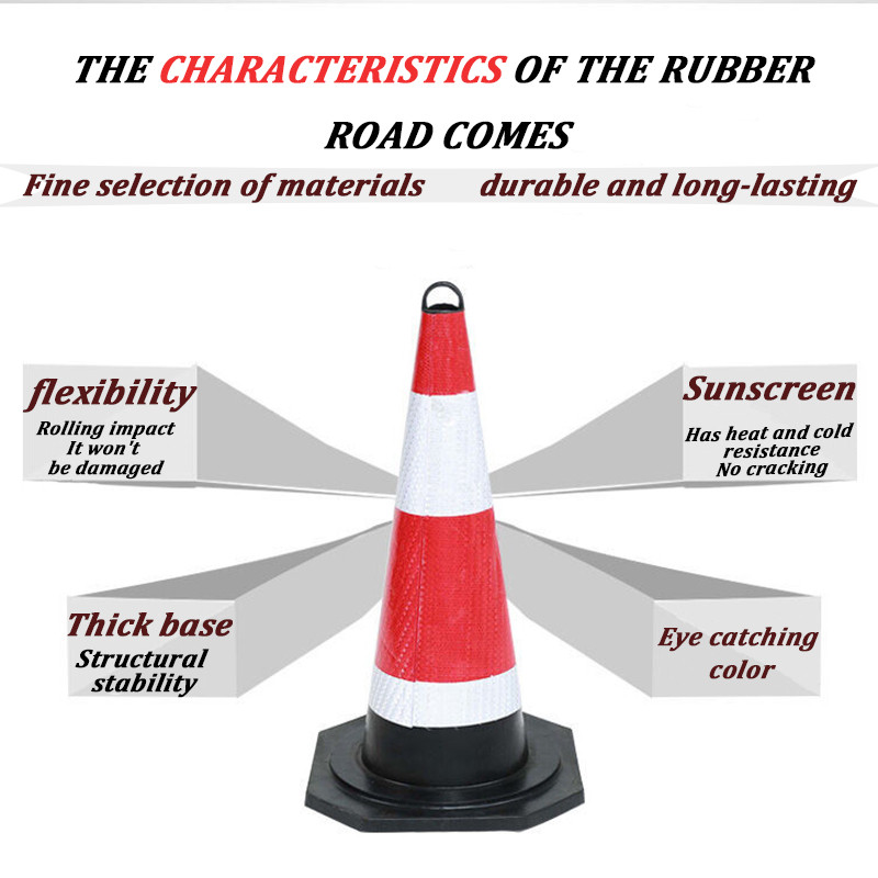 ♞60/72/75CM Portable Safety Cone Flexible Collapsible Multi Purpose Pop ...