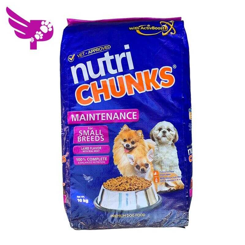 Nutri Chunks Maintenance For Small Breeds 1Kg Repacked - Lamb Flavor ...