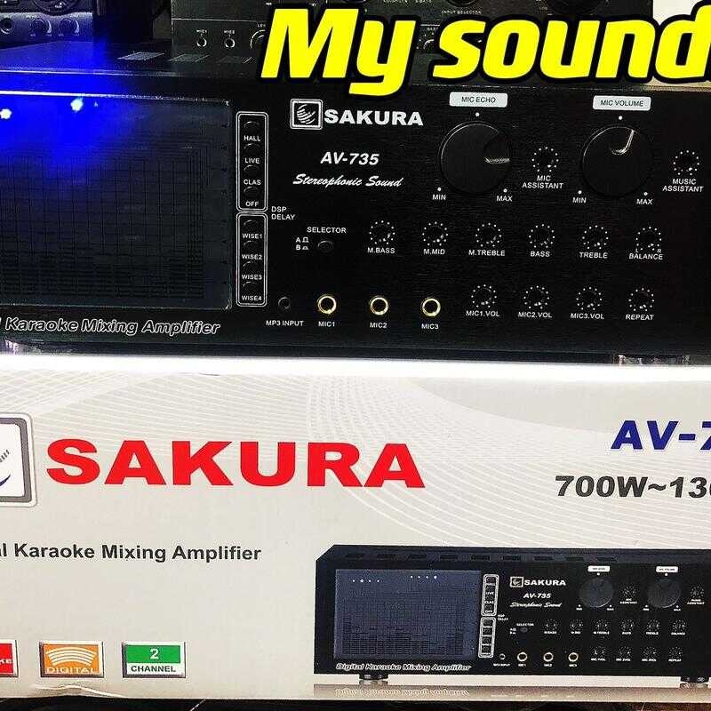 Original Sakura Av-735 Amplifier 700Watts X2 /Tested BEFORE SHIP OUT ...