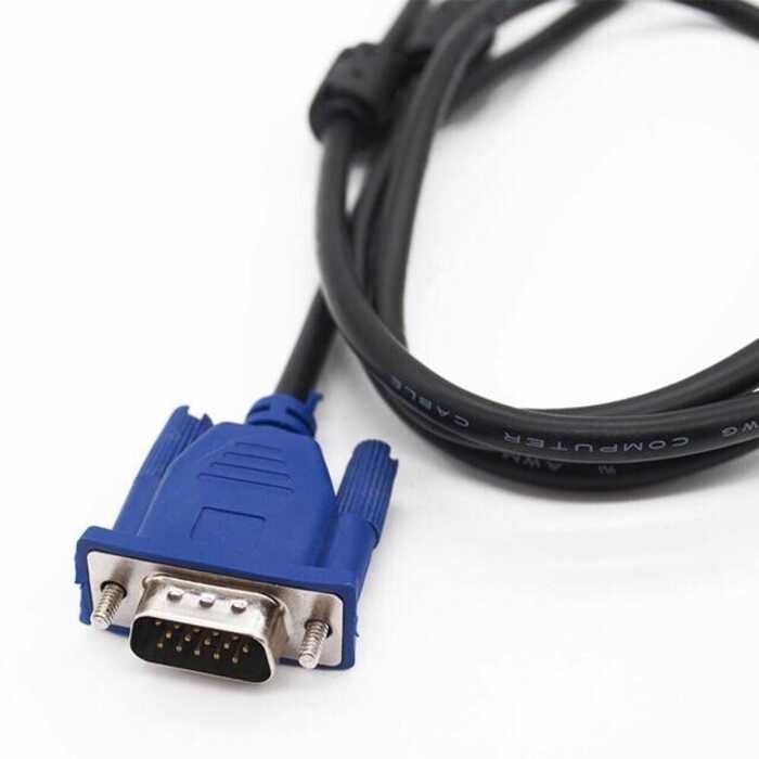VGA To Standard 15-Pin Male Cable PC Computer Monitor Cable-(1.5 Meters ...