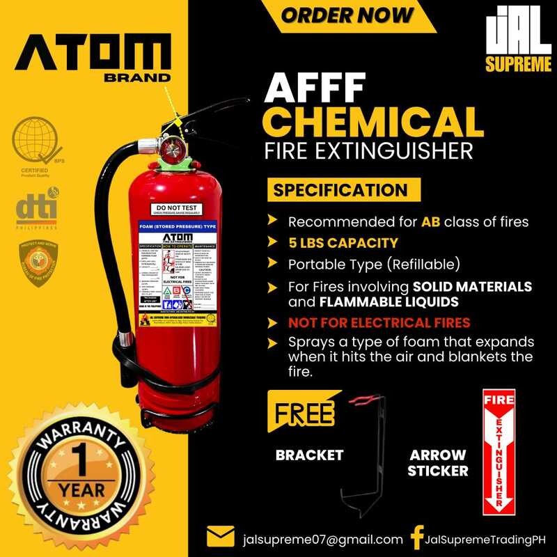 Fire Extinguisher - 5 Lbs. AFFF Chemical (Red) Portable Type | Shopee ...