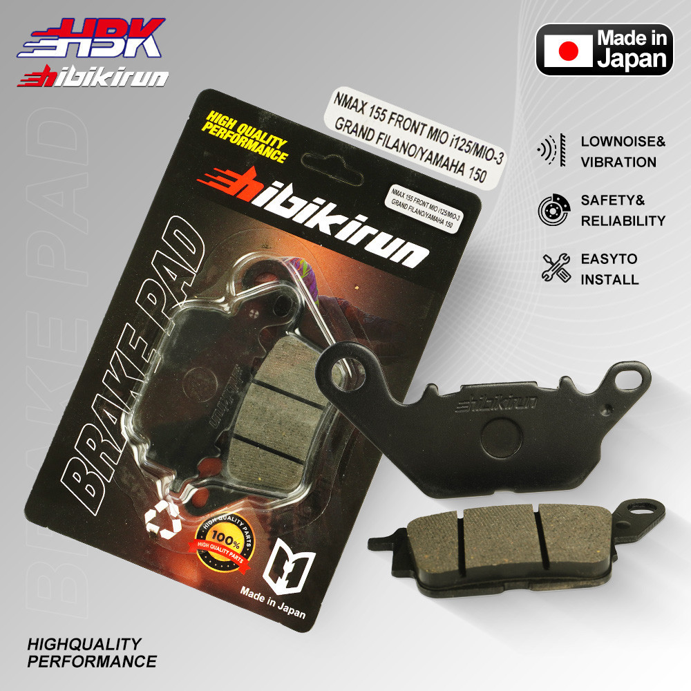 HBK Motorcycle Brake Pad for Yamaha NMAX 155/WAVE 125/ XRM/Raider 150 ...