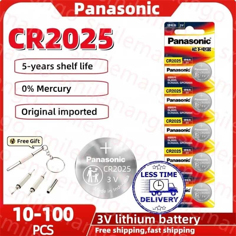 10-100Pcs Cr2025 CR 2025 3V Lithium Battery Kcr2025 Dl2025 Para Sa Car ...