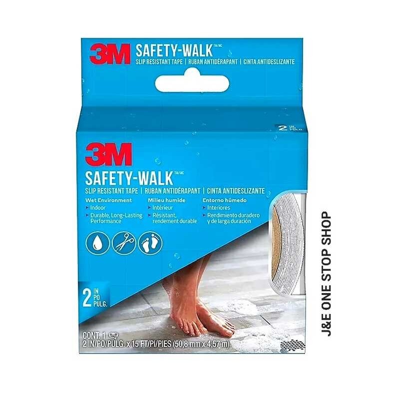 3M Safety-Walk Slip Resistant Tape, INDOOR 2 In X 15 Ft, (50,8Mm X 4, 57M) Clear Color. | Shopee ...