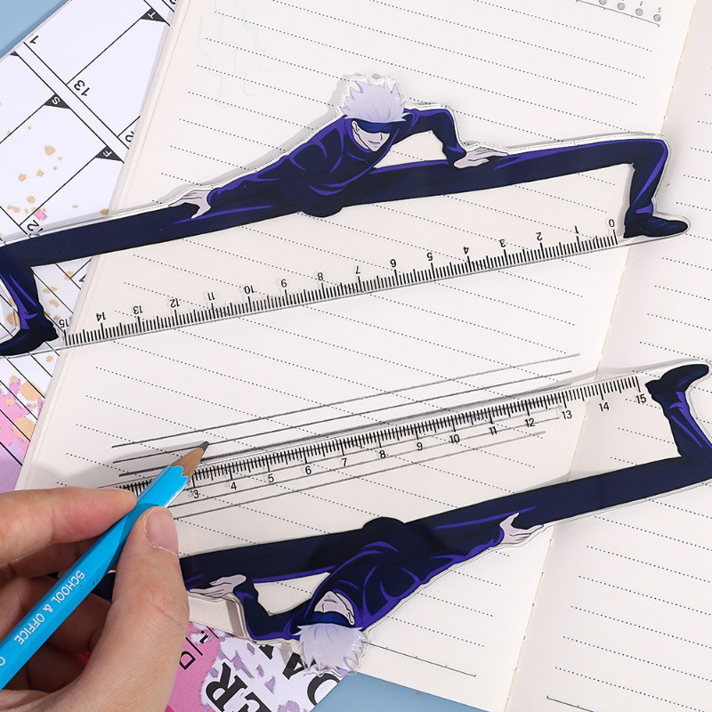 Jujutsu Kaisen Satoru Gojo Straight Ruler - Clear Acrylic Ruler - 15Cm ...