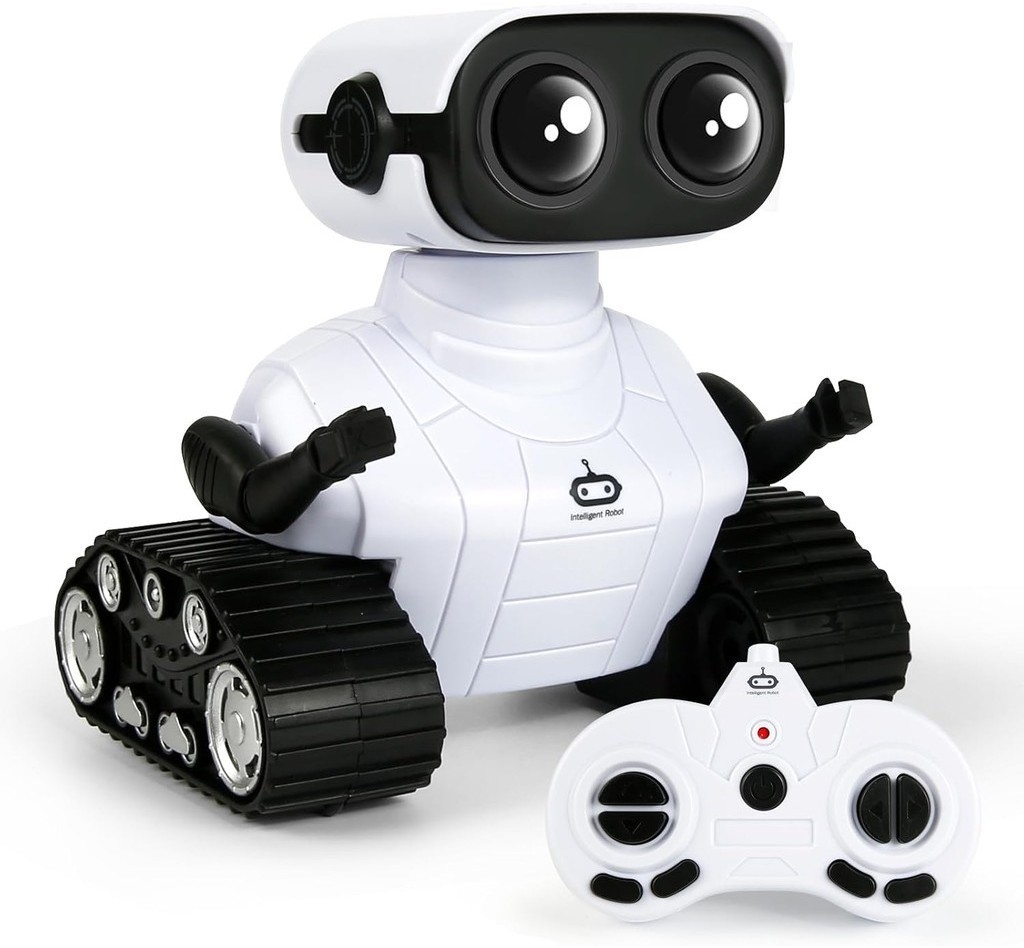 Robot Toy, RC Toy Robot for Kids Remote Control Robot with LED Eyes ...