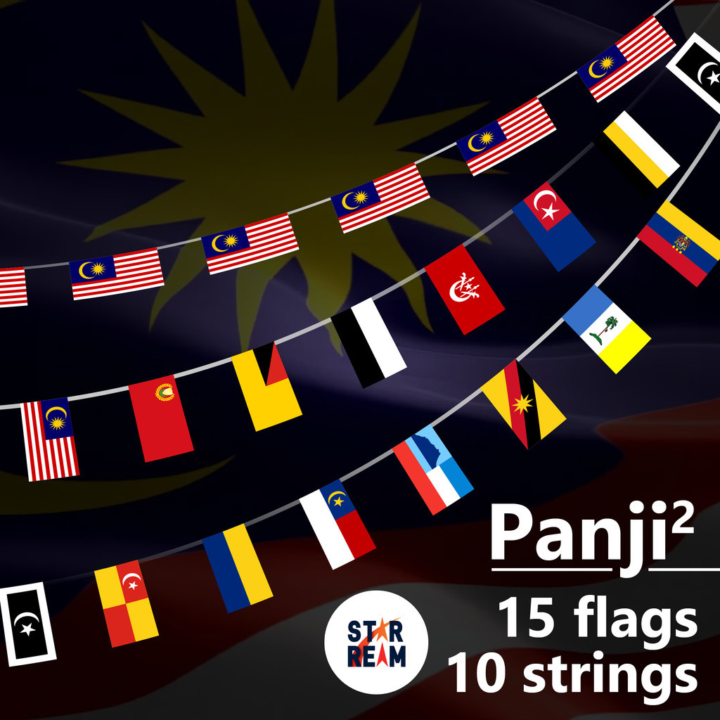 [10 Setss] All State Flag Line/ 15 Country Rope Flag/ Brilliant Line ...