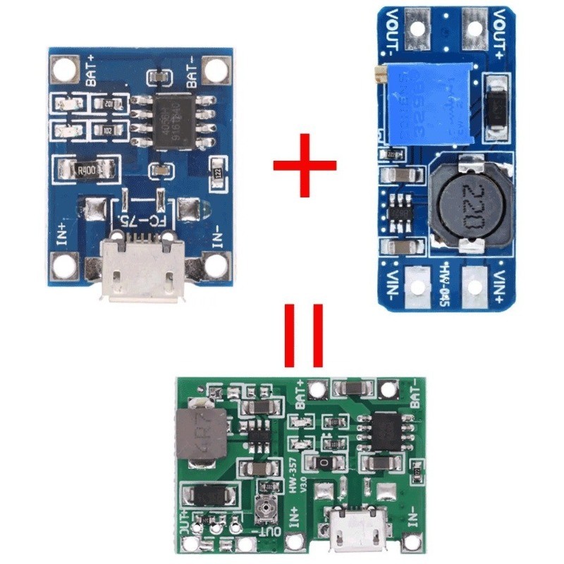 NEW Lithium Li-ion 18650 3.7V 4.2V Battery Charger Board DC-DC Step Up ...
