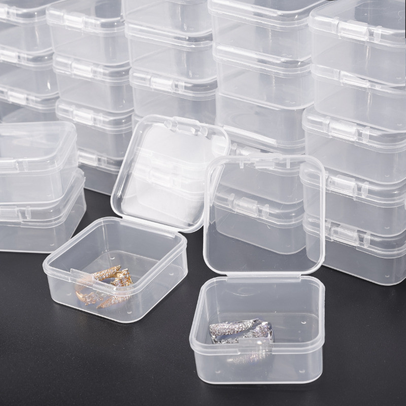 Transparent Plastic Storage Box - Lock Buckle Storage Box - Desktop ...