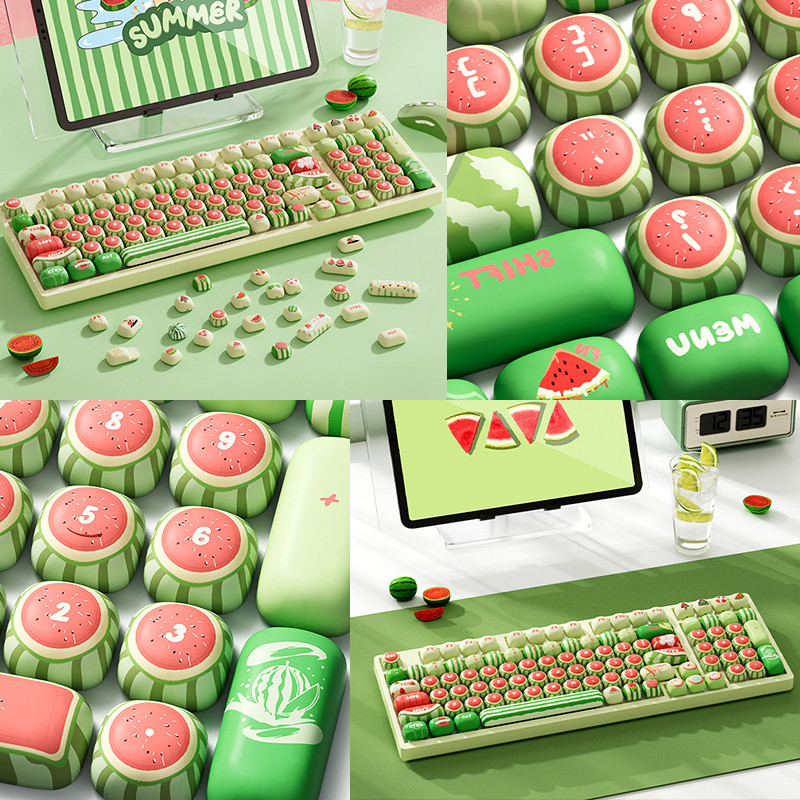 138-Keys Watermelon Theme Keycaps High-quality Detachable Non-slip ...