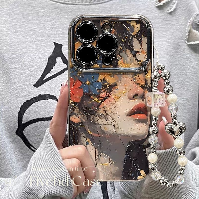 Luxury Plating Casing + Lanyard for Infinix Smart 8 Note 40 Hot 30i 40i ...