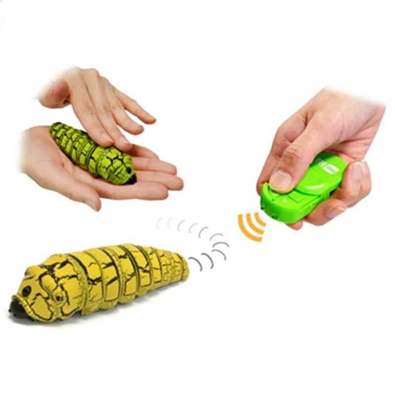 remote control Infrared biomimetic worms insects plastic toys magic ...
