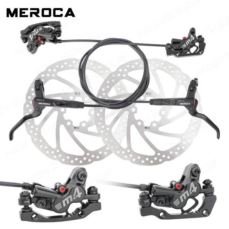 MEROCA ☆ M4 Mtb Hydraulic 160Mm Rotor MTB Bike Disc 4 Piston Oil Brake ...