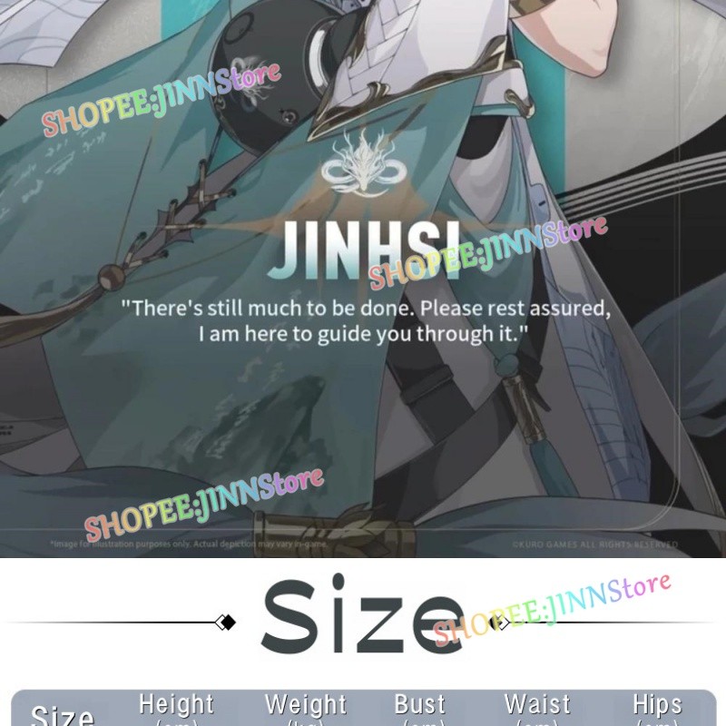 - JINN - WUTHERING WAVES Character JINHSI Cosplay Costumes Cute Lori ...