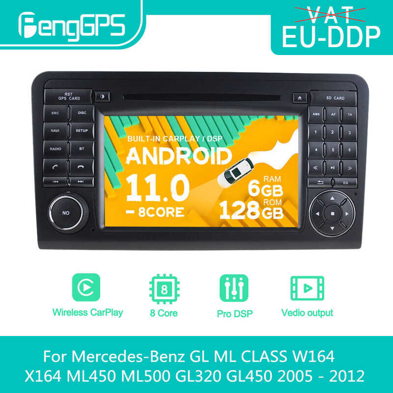 Mercedes-Benz GL For ML CLASS W164 X164 ML450 ML500 GL320 GL450 2005 - 2012 Android Car Radio S ...